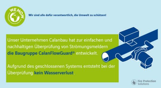 Nachhaltige Überprüfung von Strömungsmeldern dank CalanFlowGuard® - Fire Protection Solutions ...