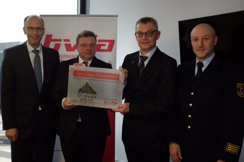 bvfa zeichnet den Kö-Bogen in Düsseldorf mit “Sprinkler Protected” aus ...